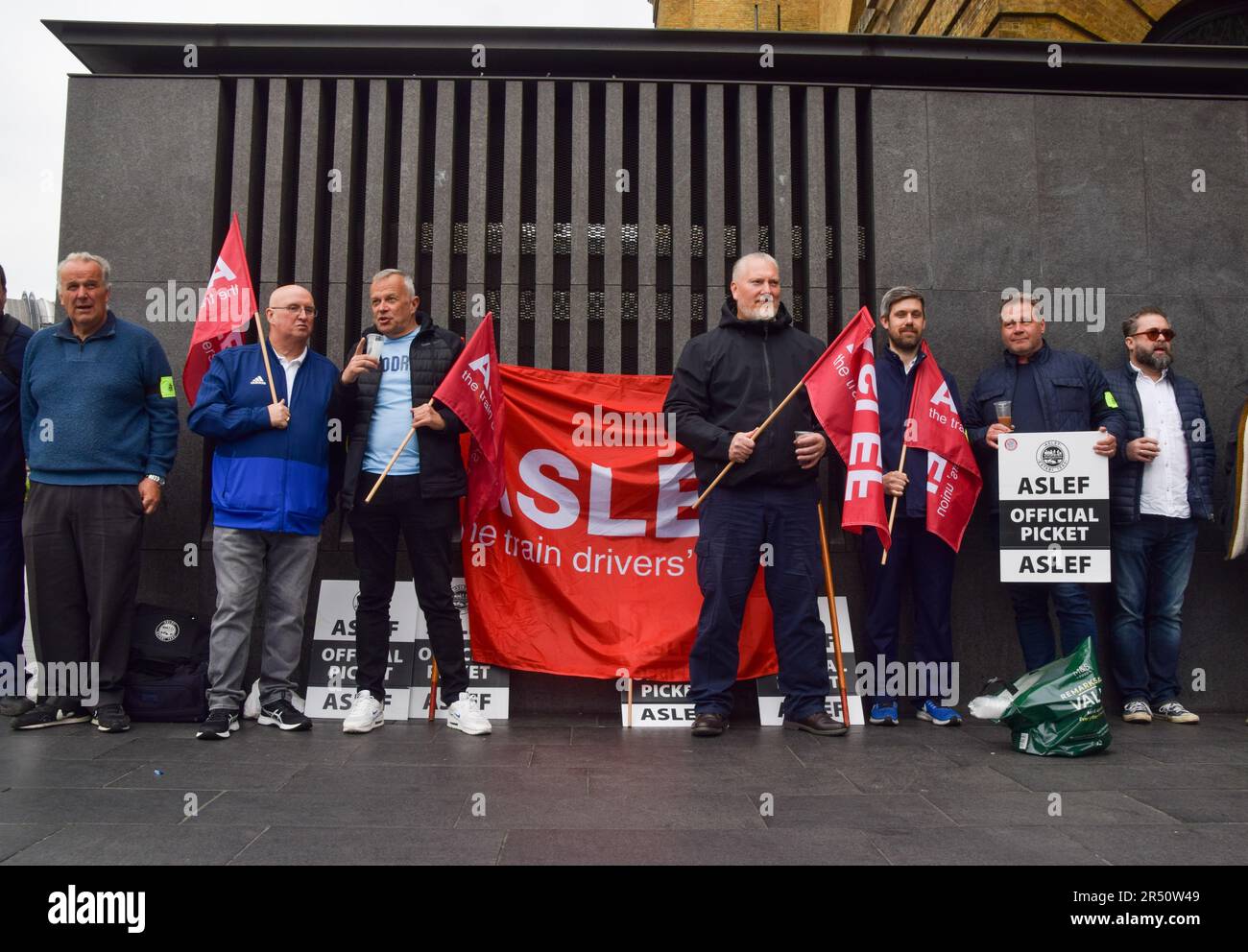 London, UK. 31st May 2023. ASLEF (Associated Society of Locomotive ...