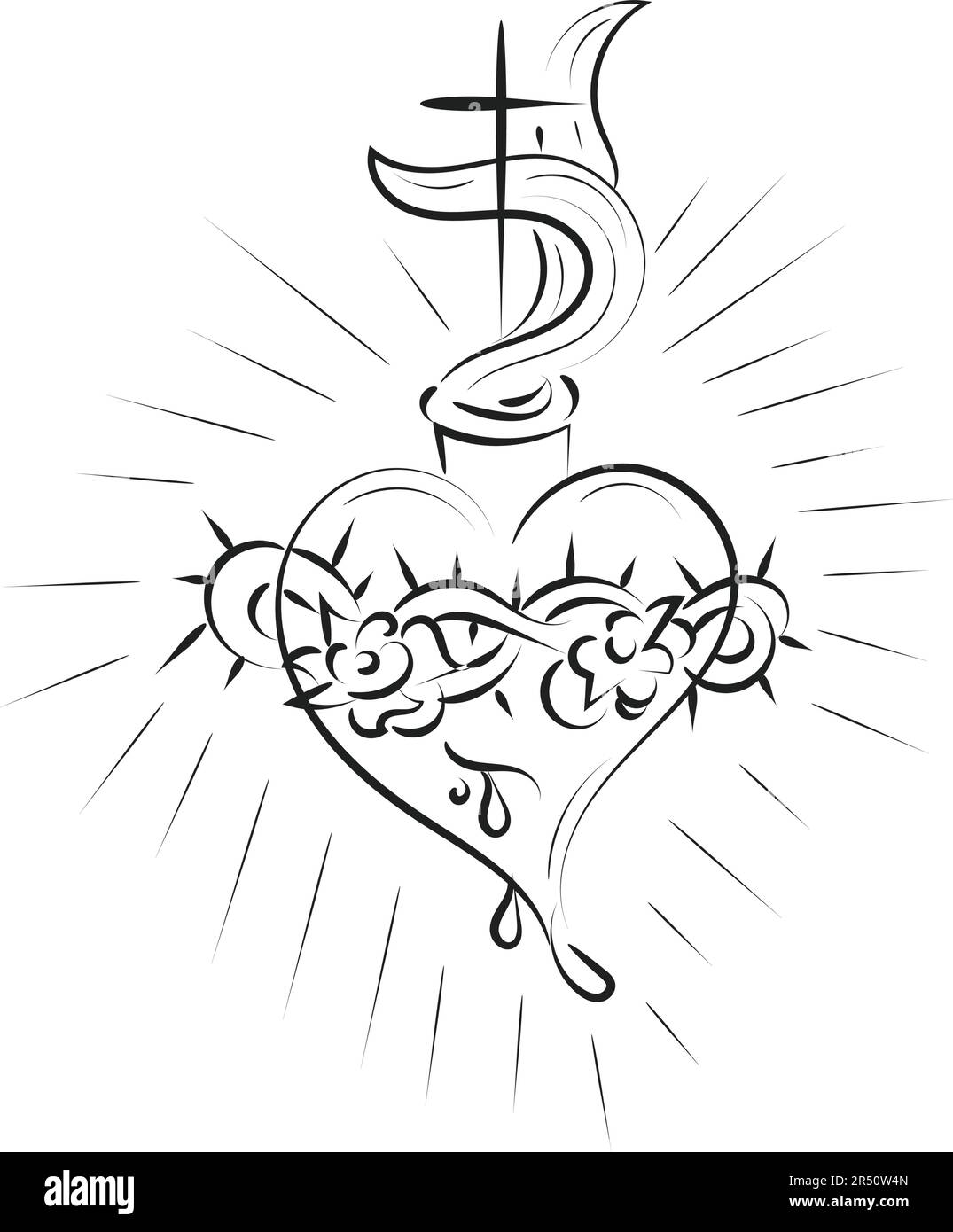 Jesus christ tattoo crucifixion hi-res stock photography and images - Alamy