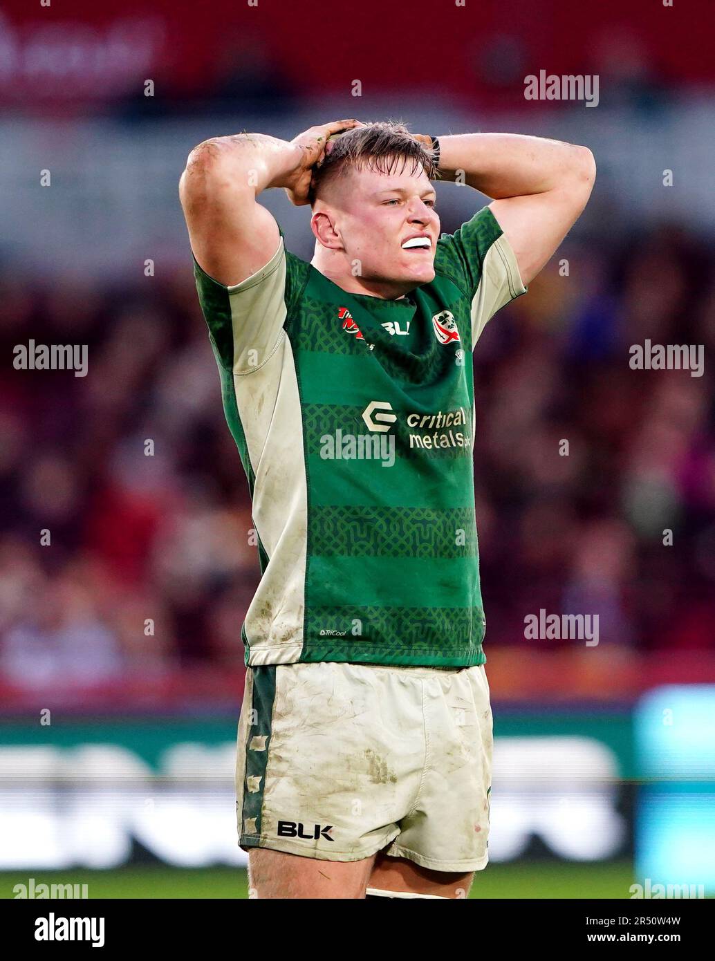 File photo dated 29-01-2023 of London Irish's Tom Pearson reacts ...