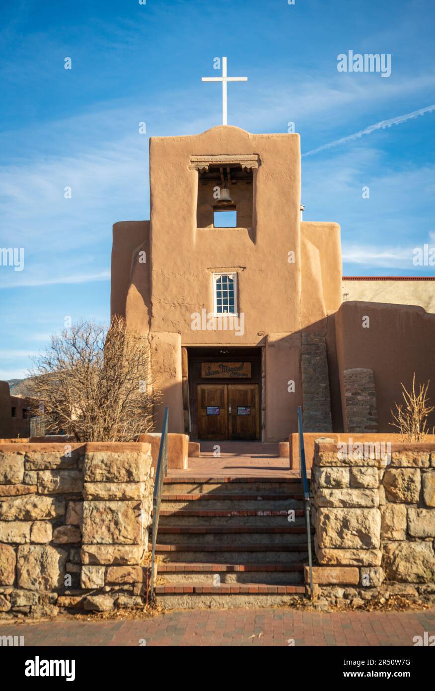 Mission San Miguel National Historical Landmark in Santa Fe Stock Photo ...