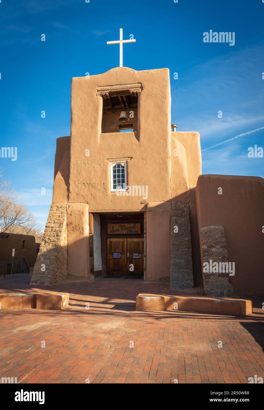 Mission San Miguel National Historical Landmark in Santa Fe Stock Photo ...