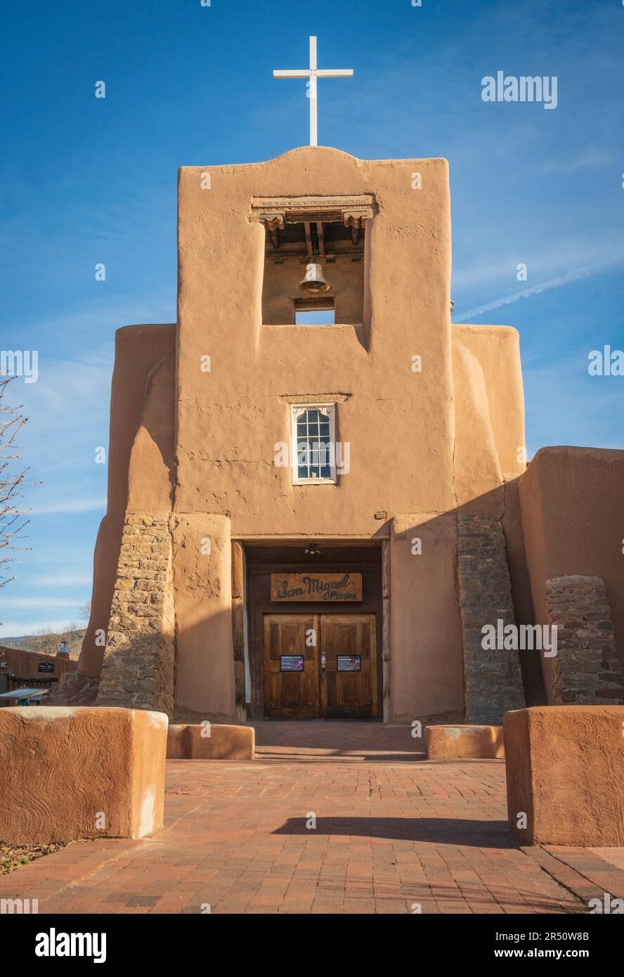 Mission San Miguel National Historical Landmark in Santa Fe Stock Photo ...