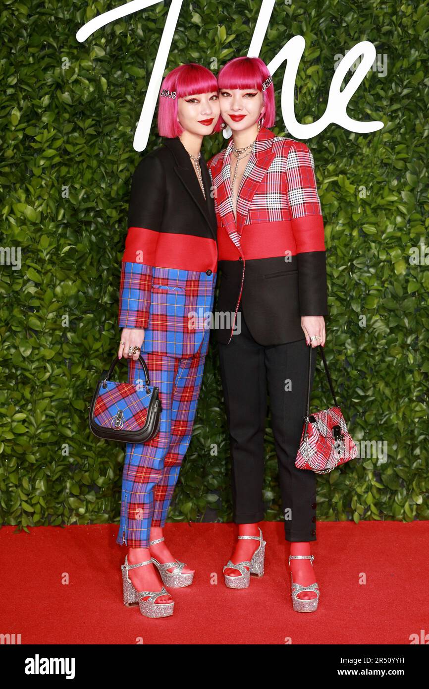 Ami and Aya Suzuki attend The Fashion Awards 2019 at Royal Albert Hall ...