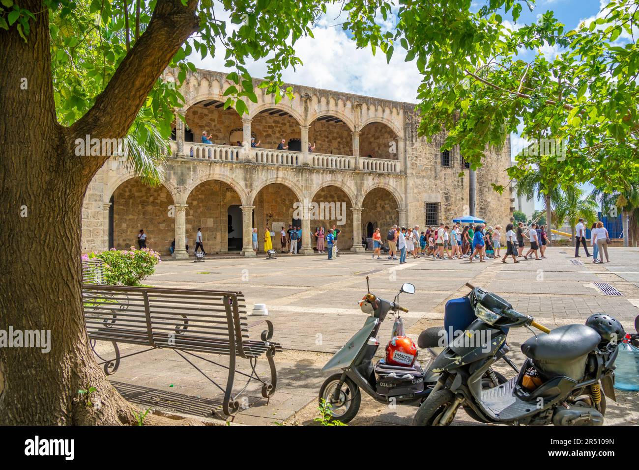 View of Alcázar de Colón, Santo Domingo, Dominican Republic, West ...