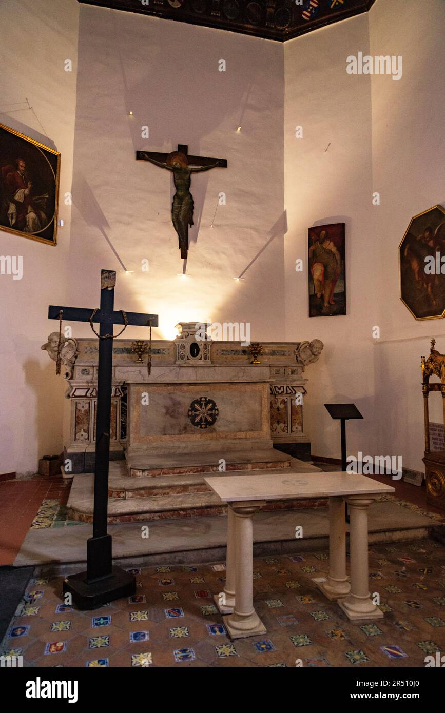 Church of Disciplina della Santa Croce in Forcella district in Naples ...