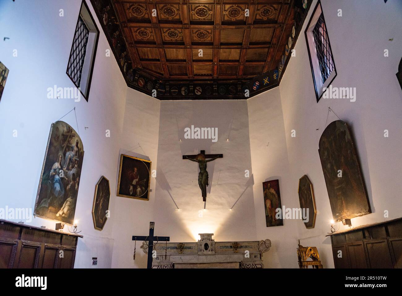 Church of Disciplina della Santa Croce in Forcella district in Naples ...
