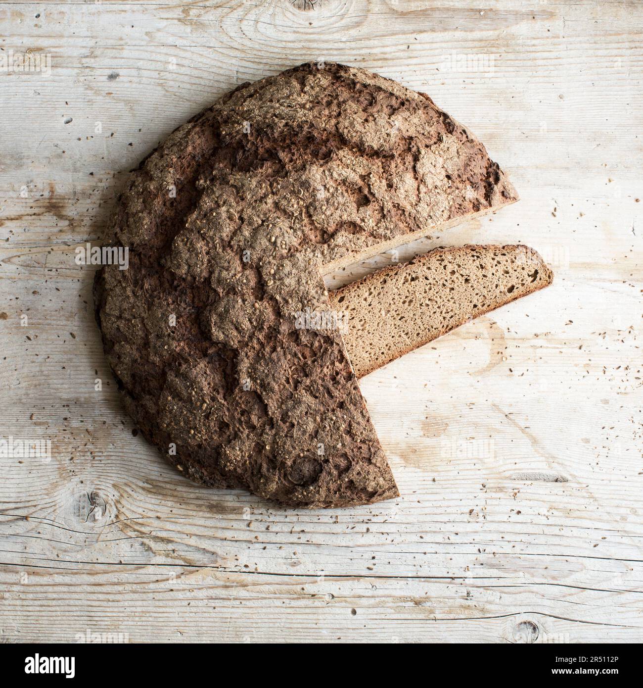 Twice baked bread with spices, sliced Stock Photo - Alamy