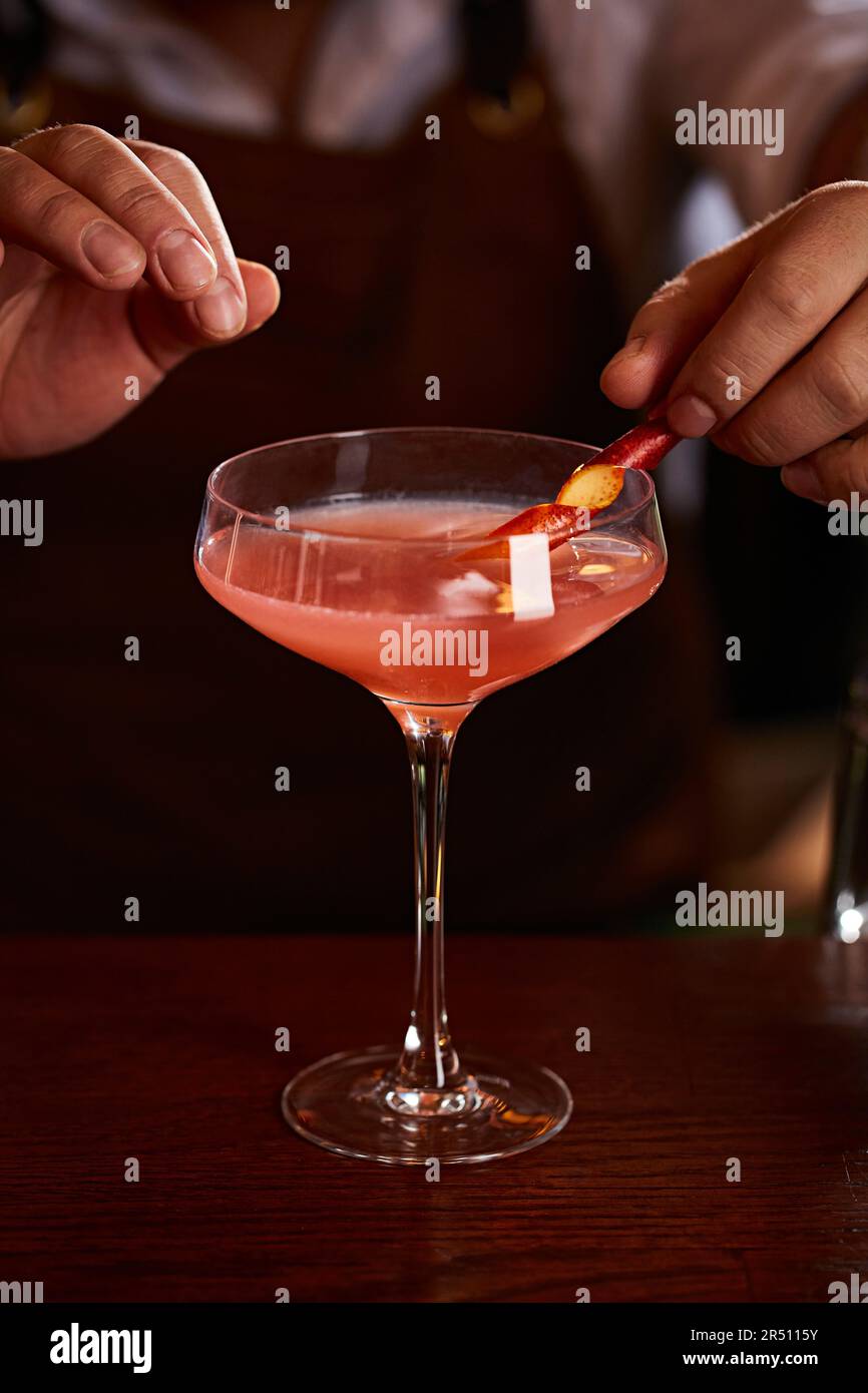 Hand garnishing hi-res stock photography and images - Alamy