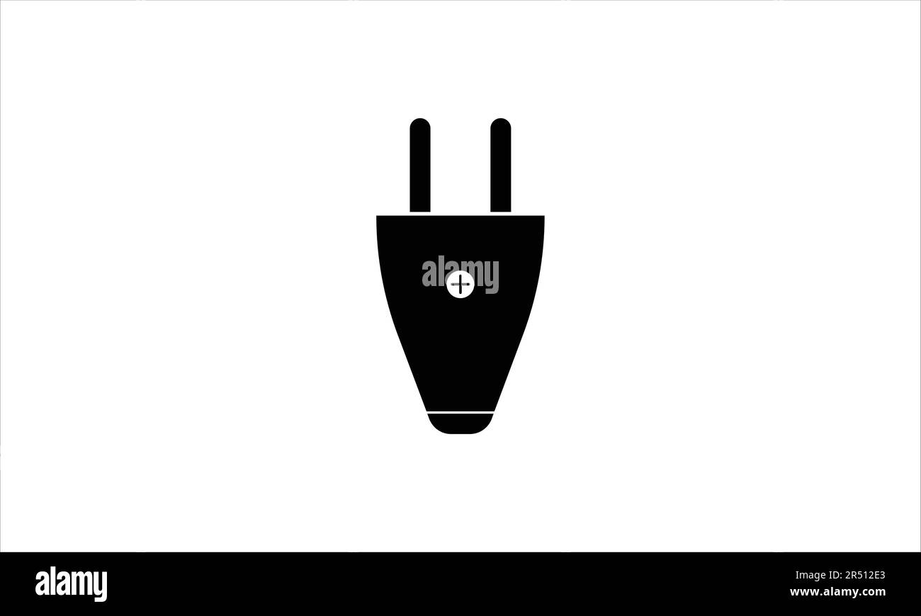Electric plug isolated on white background Stock Vector Image & Art - Alamy