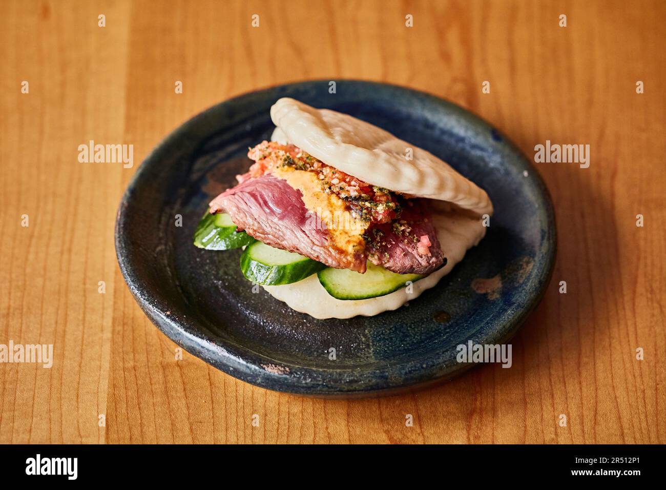 Beef bao buns Stock Photo - Alamy