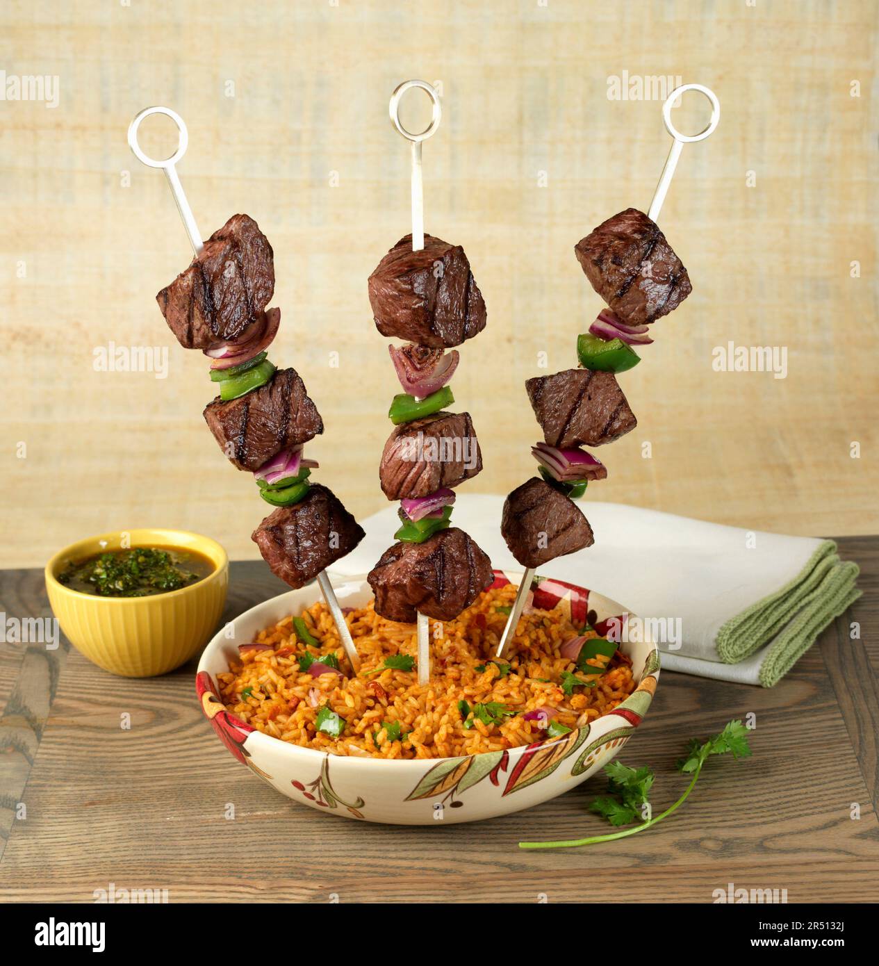 Brazilian New York Strip kebabs Stock Photo - Alamy