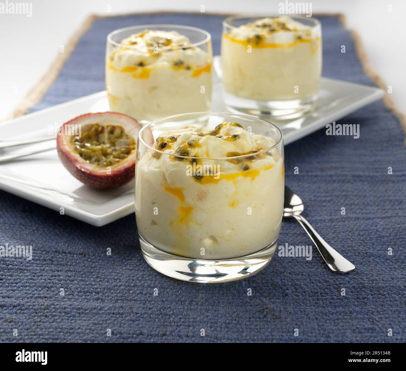 Passion Fruit Mousse Stock Photo - Alamy