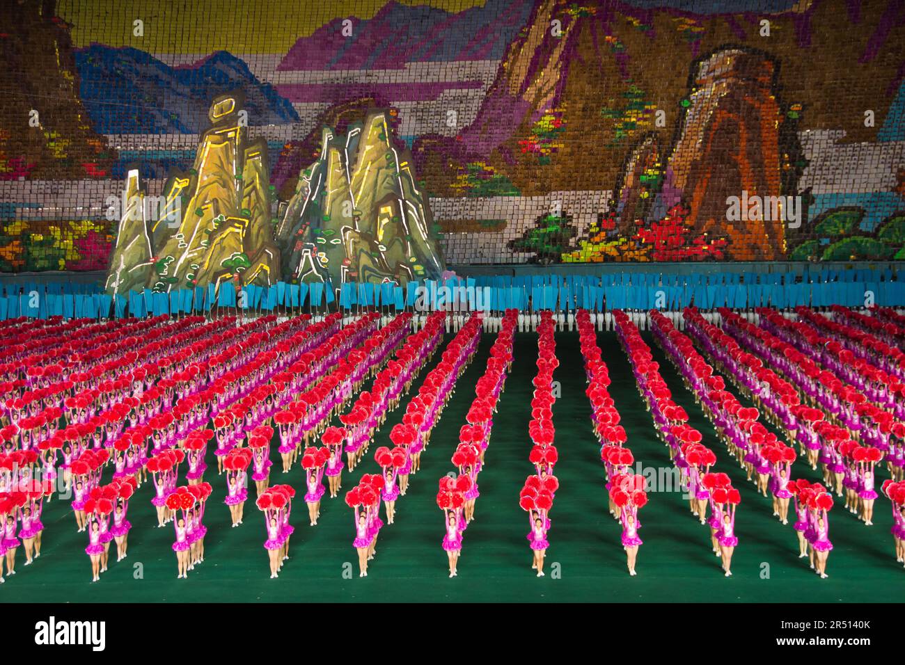 Arirang Mass games in Pyongyang, North Korea Stock Photo - Alamy