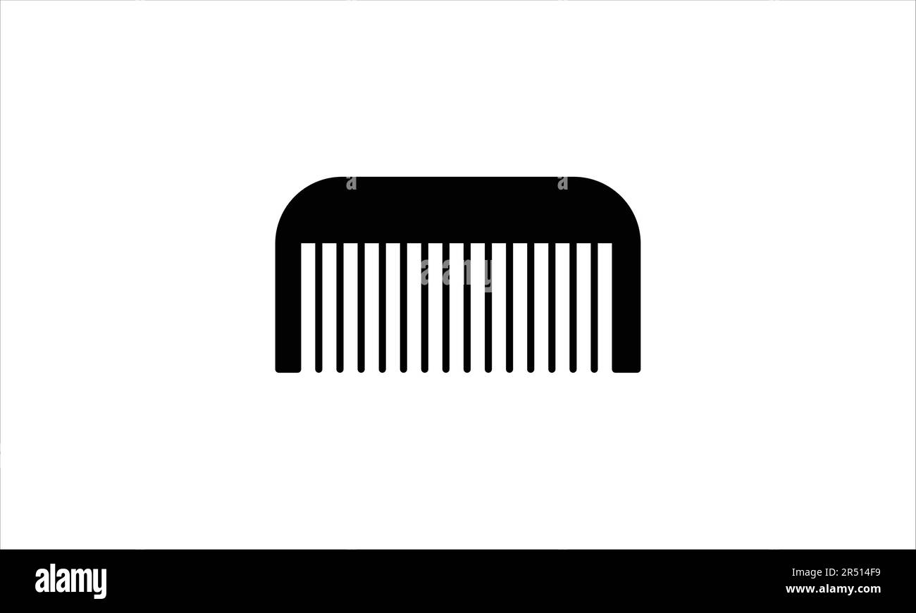 comb vector icon black on white Stock Vector Image & Art - Alamy