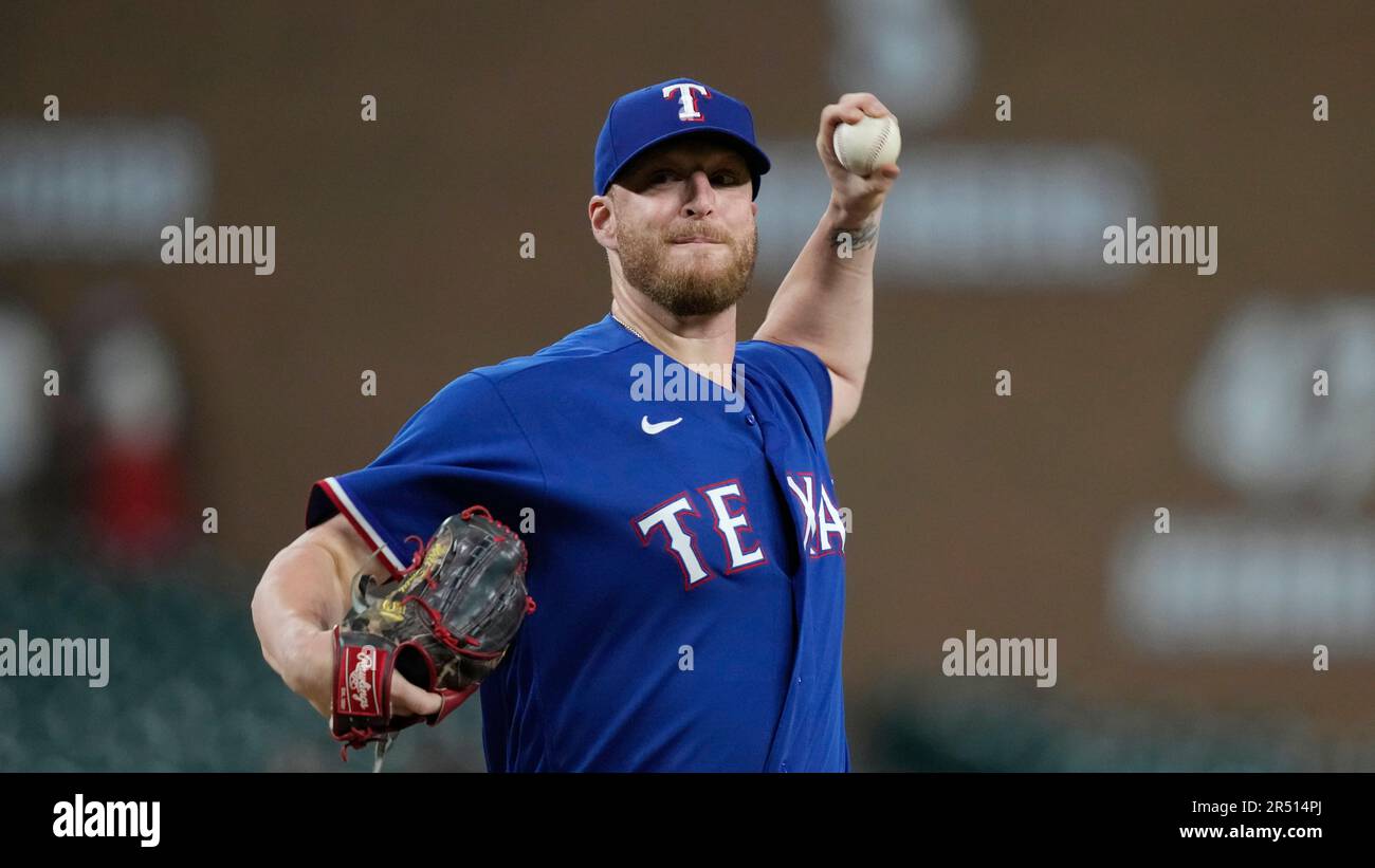 Texas Rangers relief pitcher Will Smith throws throws during a baseball ...