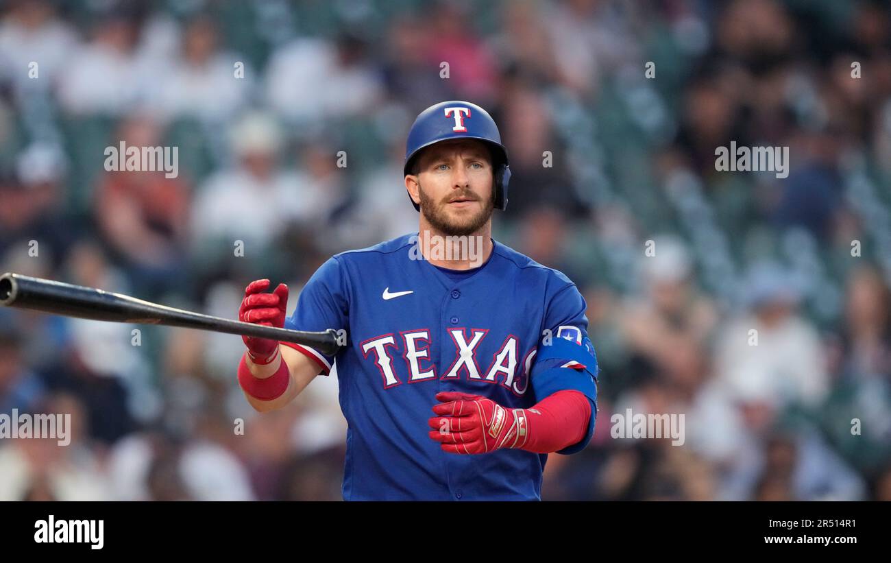 Texas Rangers' Robbie Grossman plays during a baseball game, Tuesday ...
