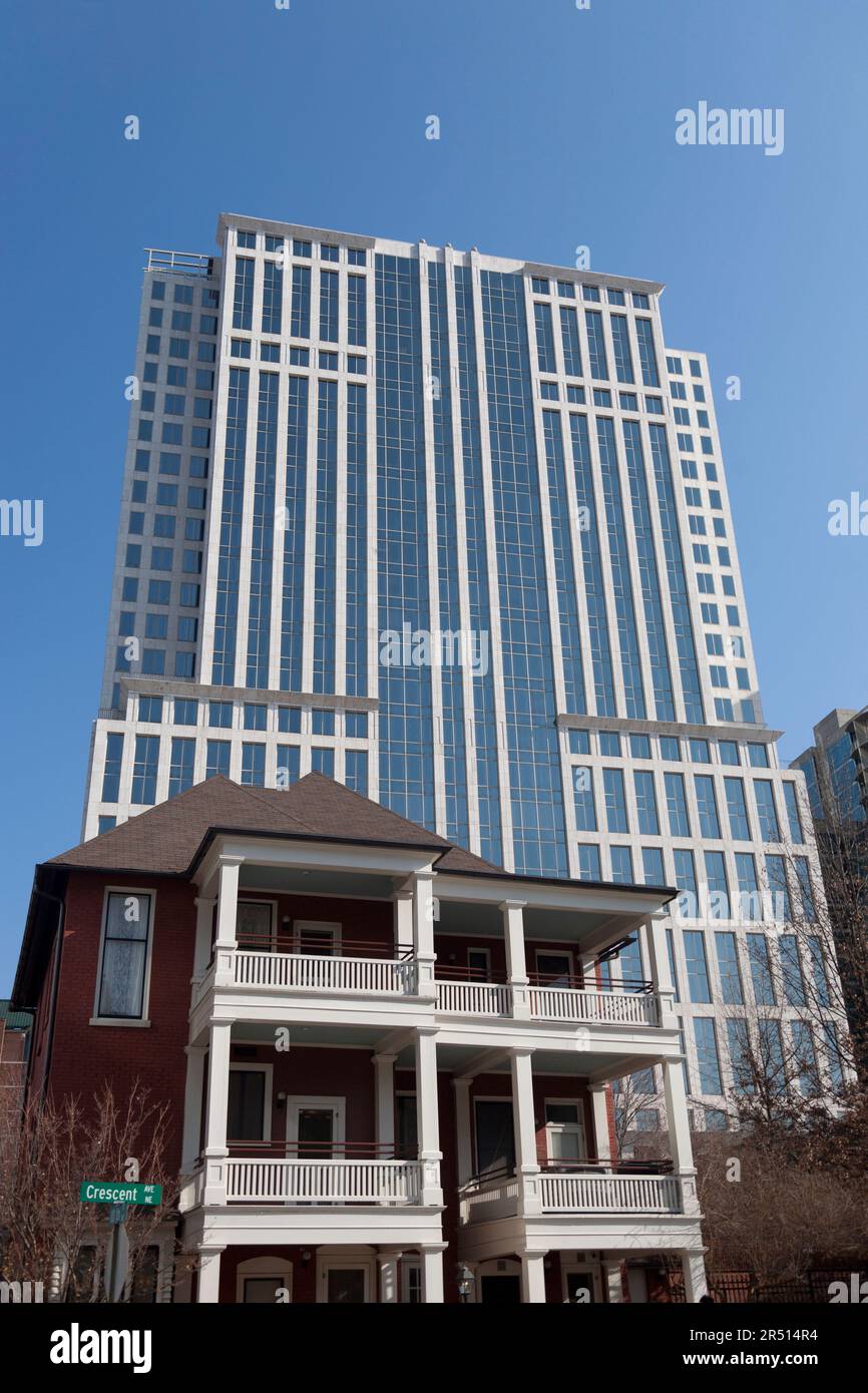 Traditional verses modern buildings, Atlanta, Georgia, USA Stock Photo ...