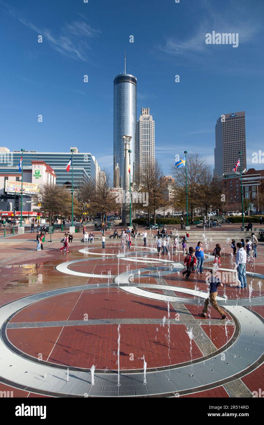 Centenary square, Atlanta Georgia, USA Stock Photo - Alamy