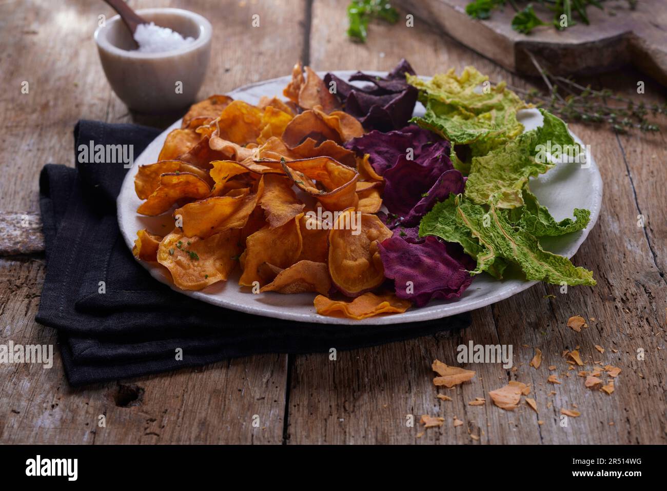 Colourful vegetable chips Stock Photo - Alamy