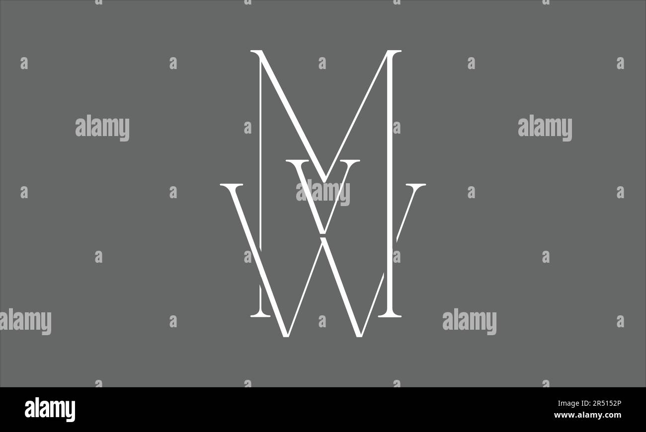 Mw initial vector vectors hi-res stock photography and images - Alamy