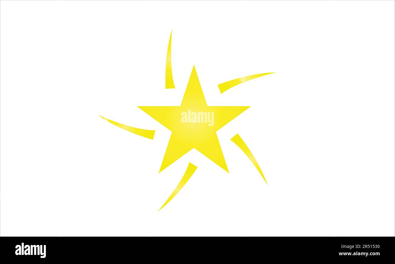 Star Logo Vector Design On White Stock Vector Image And Art Alamy