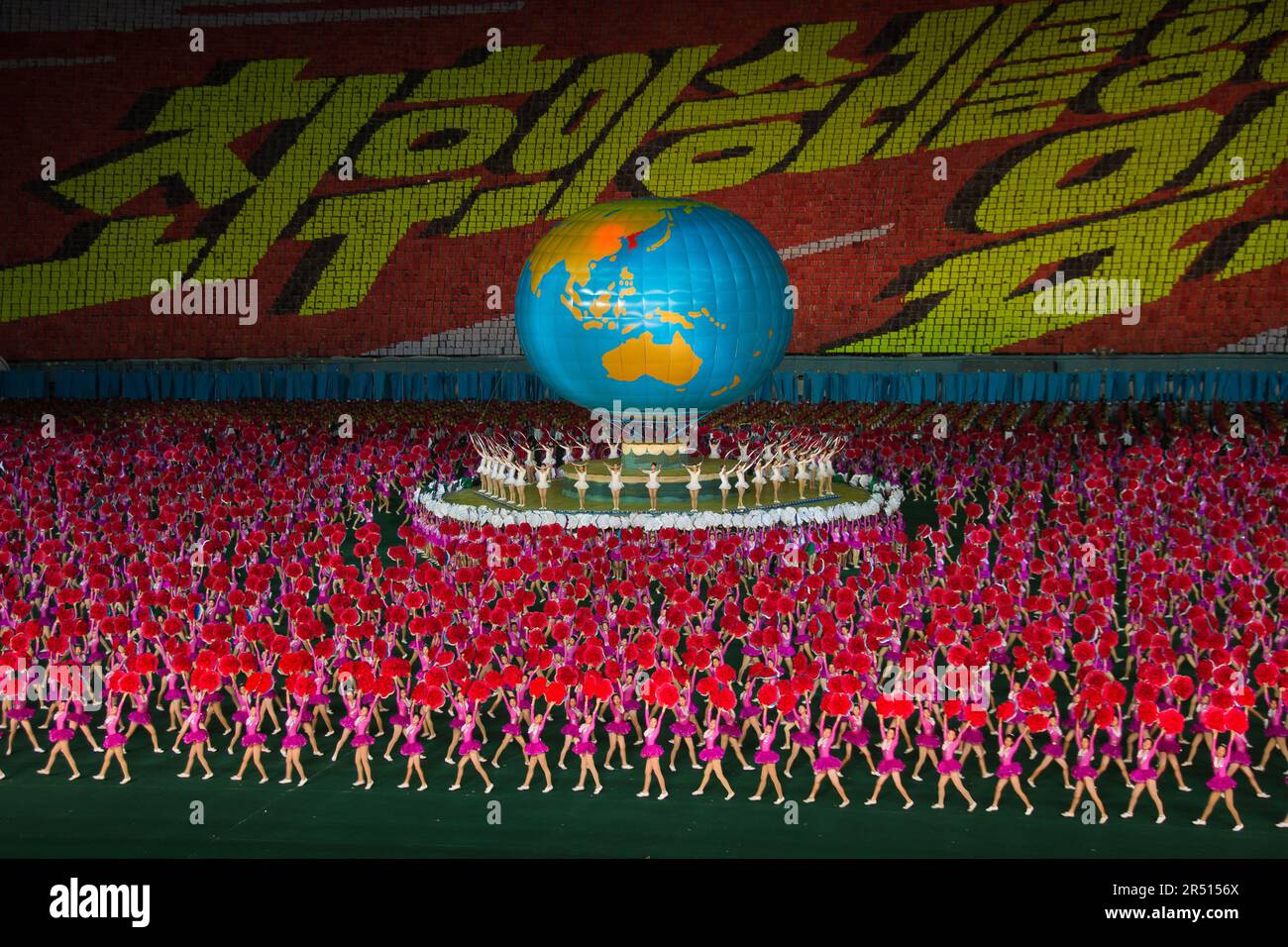 Arirang Mass games in Pyongyang, North Korea Stock Photo - Alamy