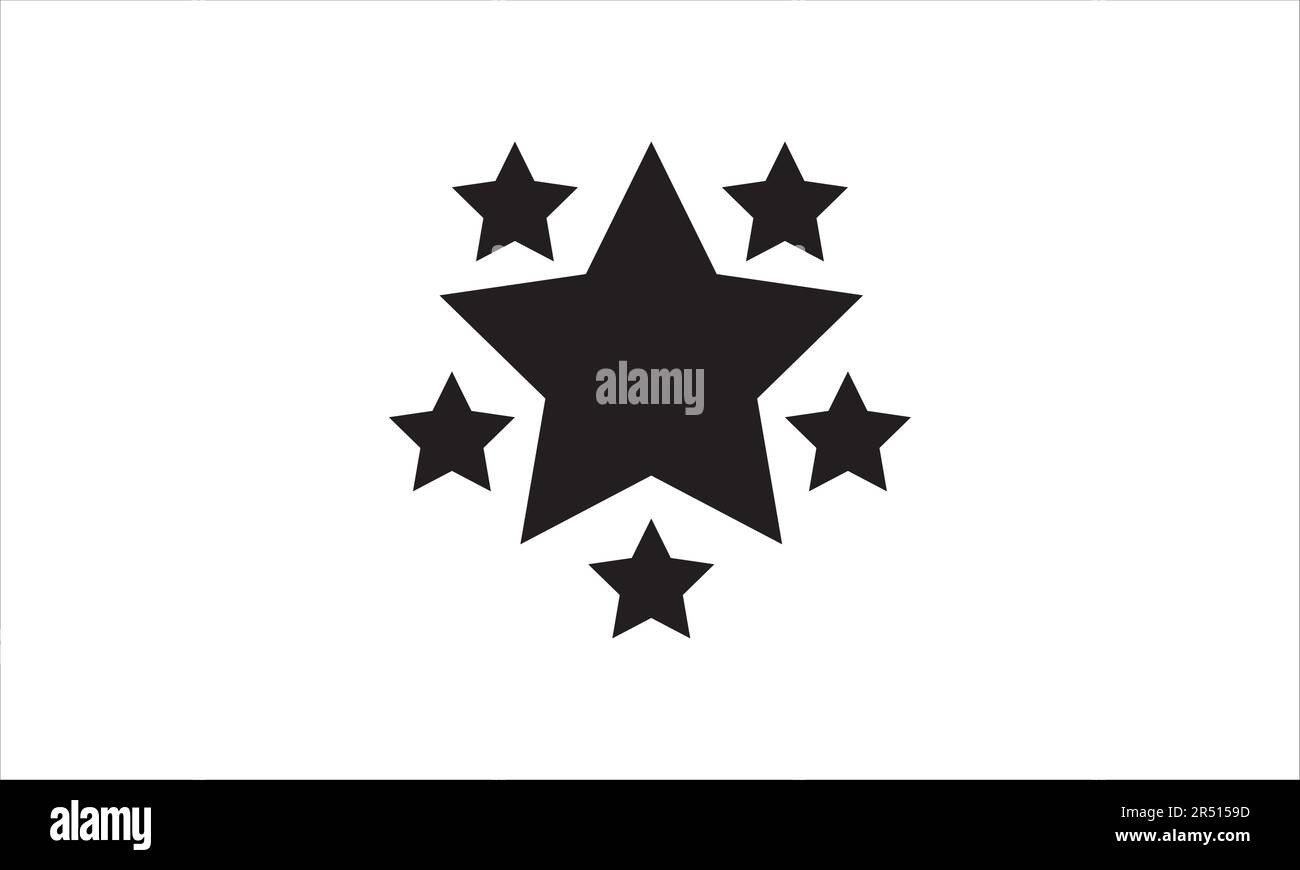 Star icon black isolated Stock Vector Images - Alamy