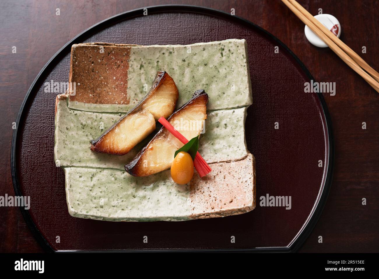 Japanese fish dish Stock Photo - Alamy