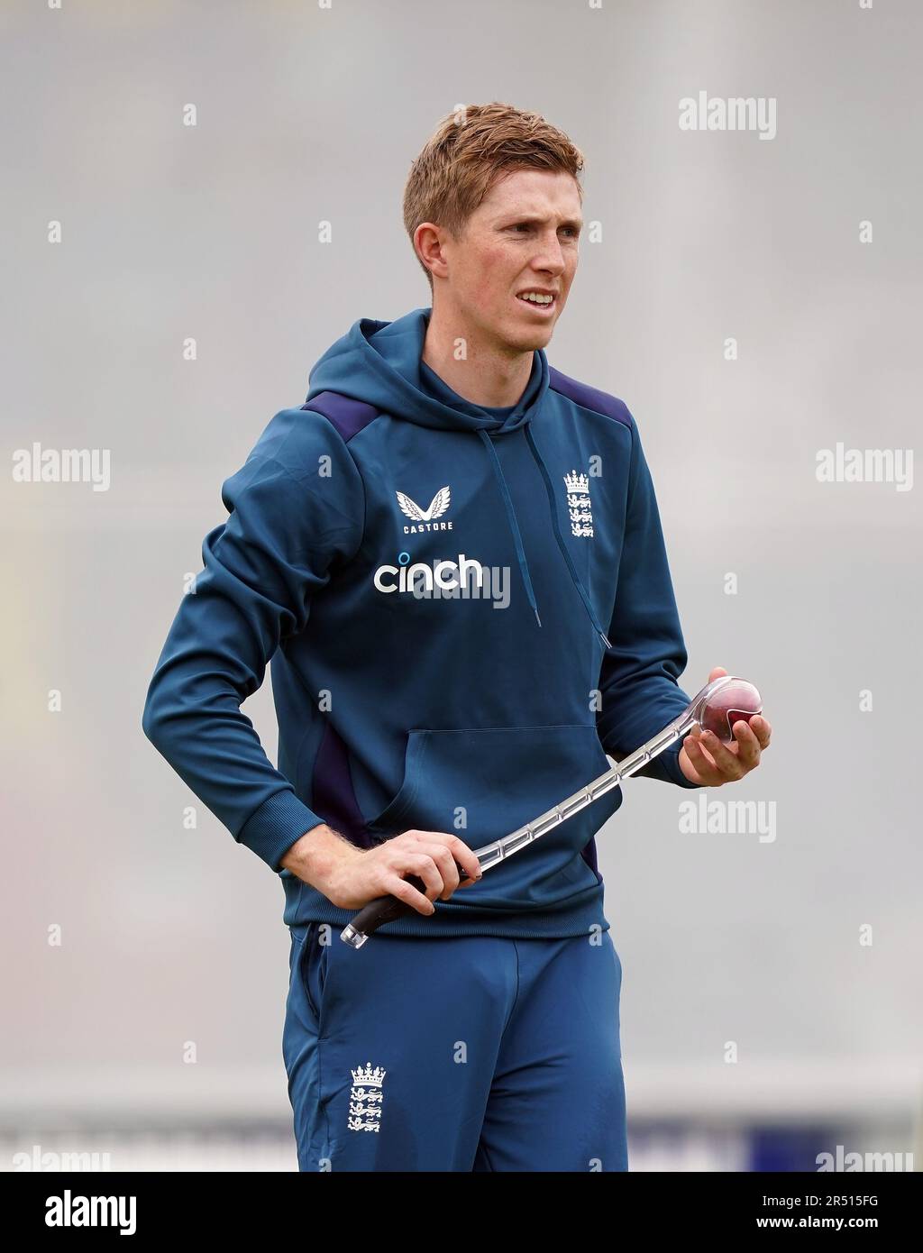 England's Zak Crawley during a nets session at Lord's Cricket Ground ...