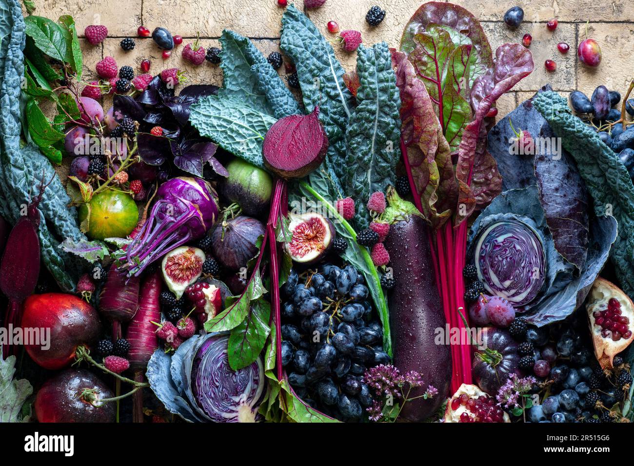 Rainbow different coloured food hi-res stock photography and images - Alamy