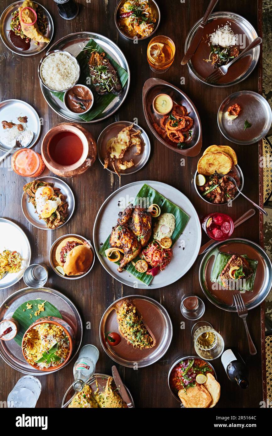 Indian festive table Stock Photo - Alamy