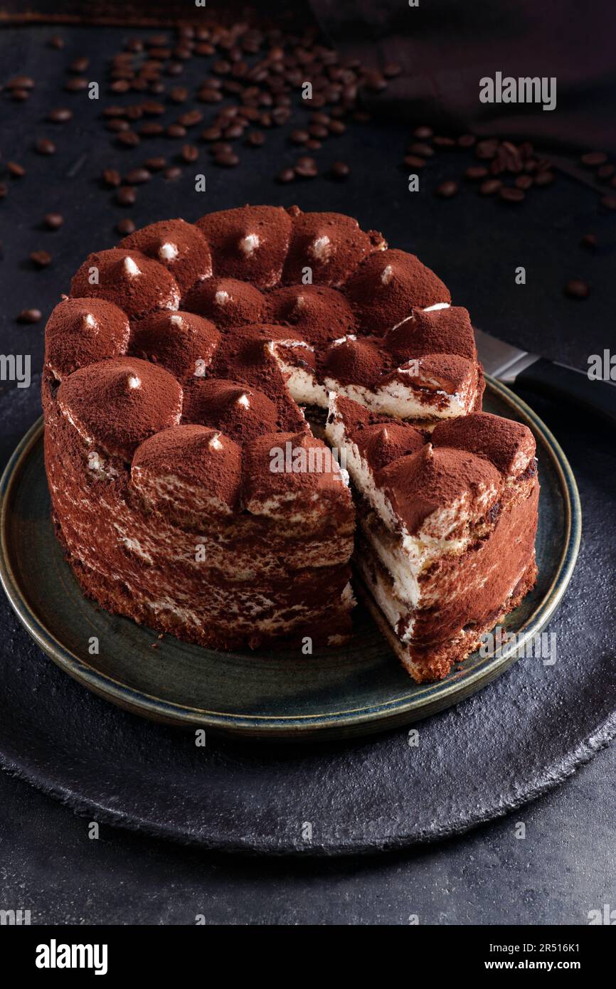 Tiramisu coffee cake Stock Photo - Alamy