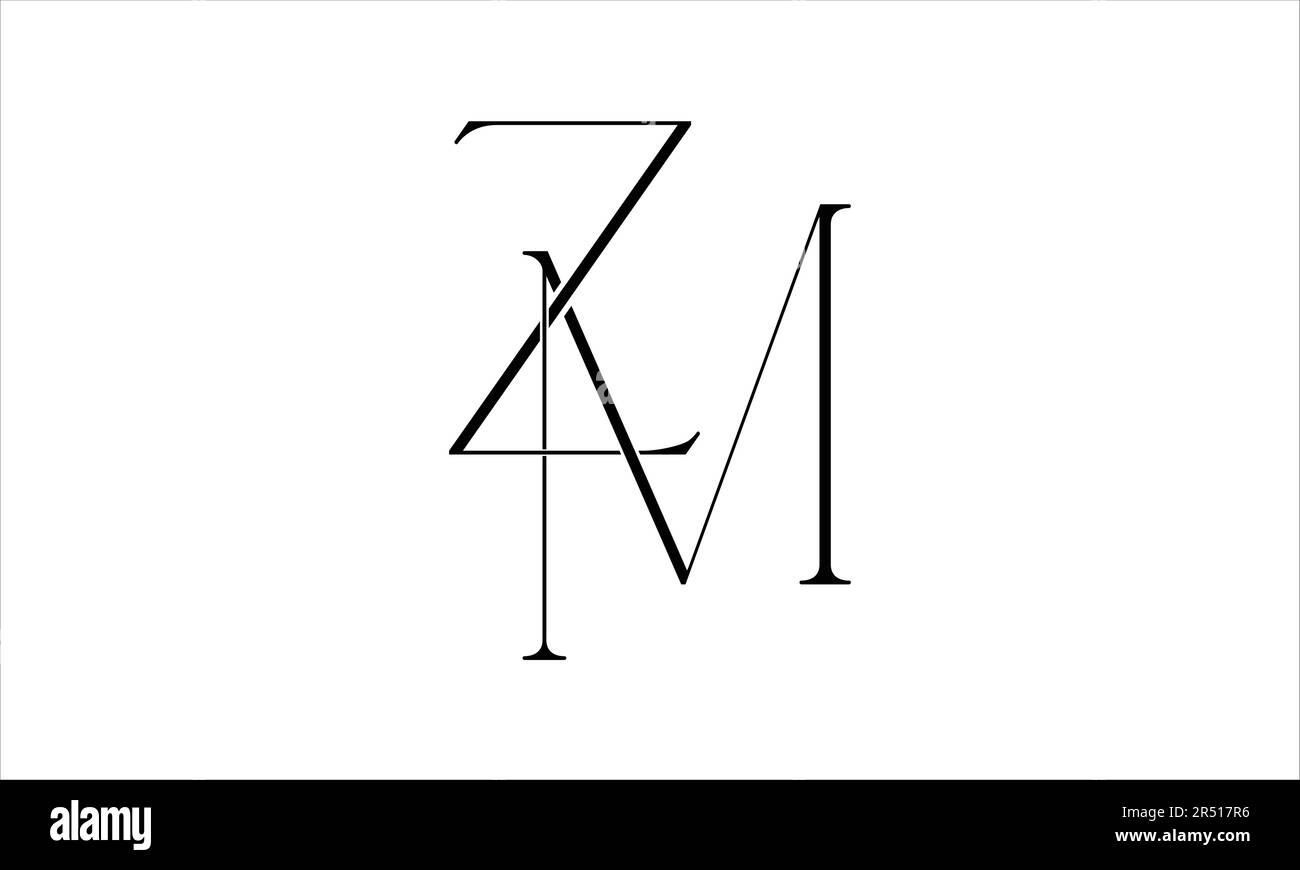 Z m logo Black and White Stock Photos & Images - Alamy