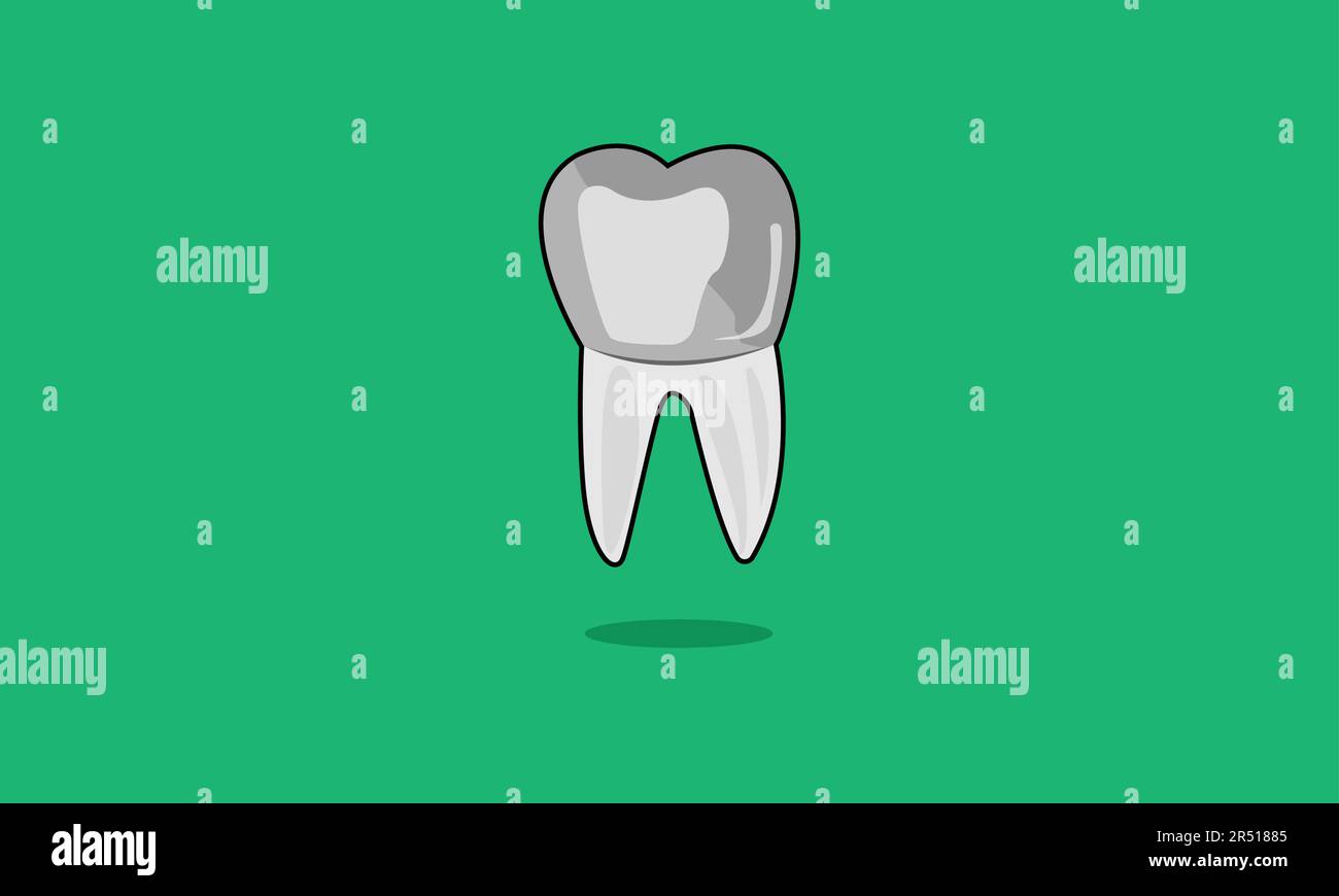 Silver tooth cavity Stock Vector Images - Alamy