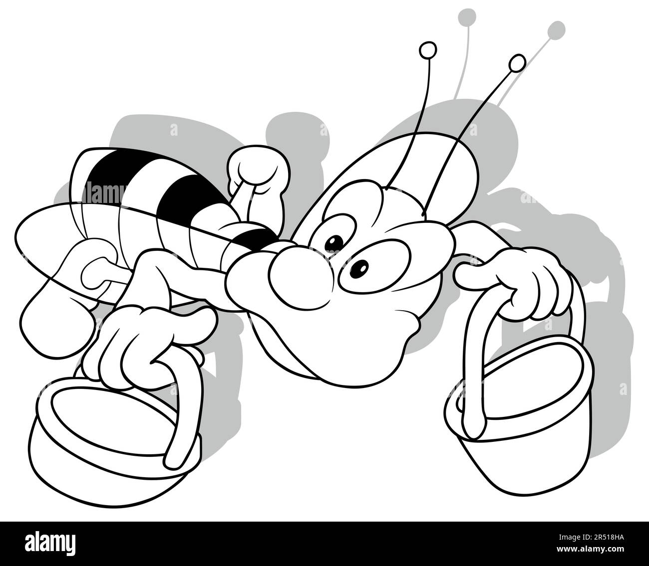 Hands working on two Black and White Stock Photos & Images - Alamy