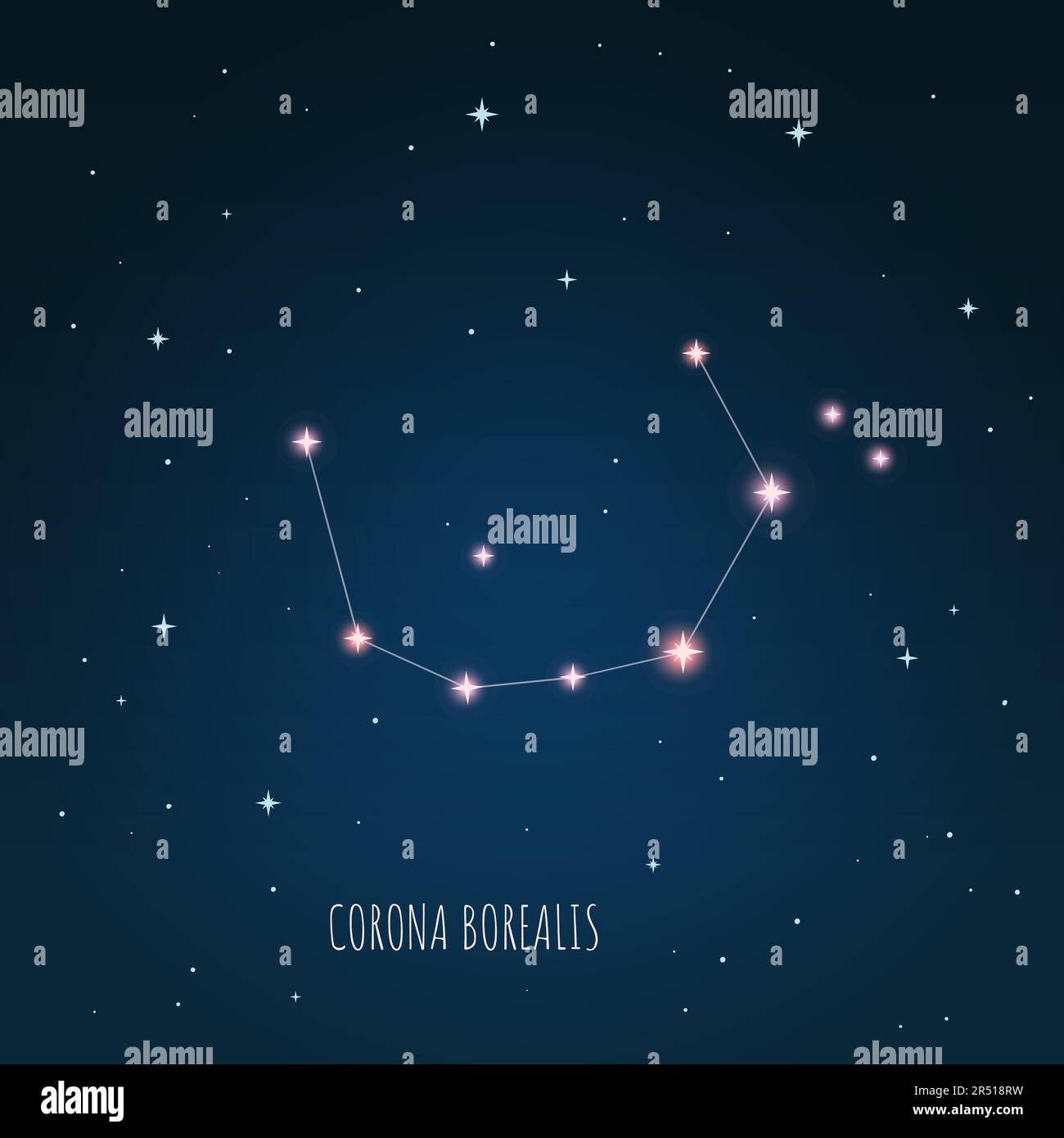 Corona borealis constellation hi-res stock photography and images - Alamy