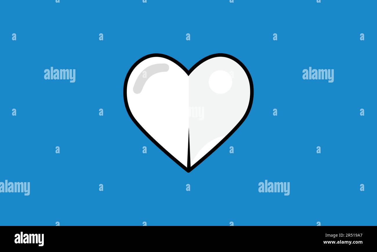 Heart icon on speech Stock Vector Images - Alamy
