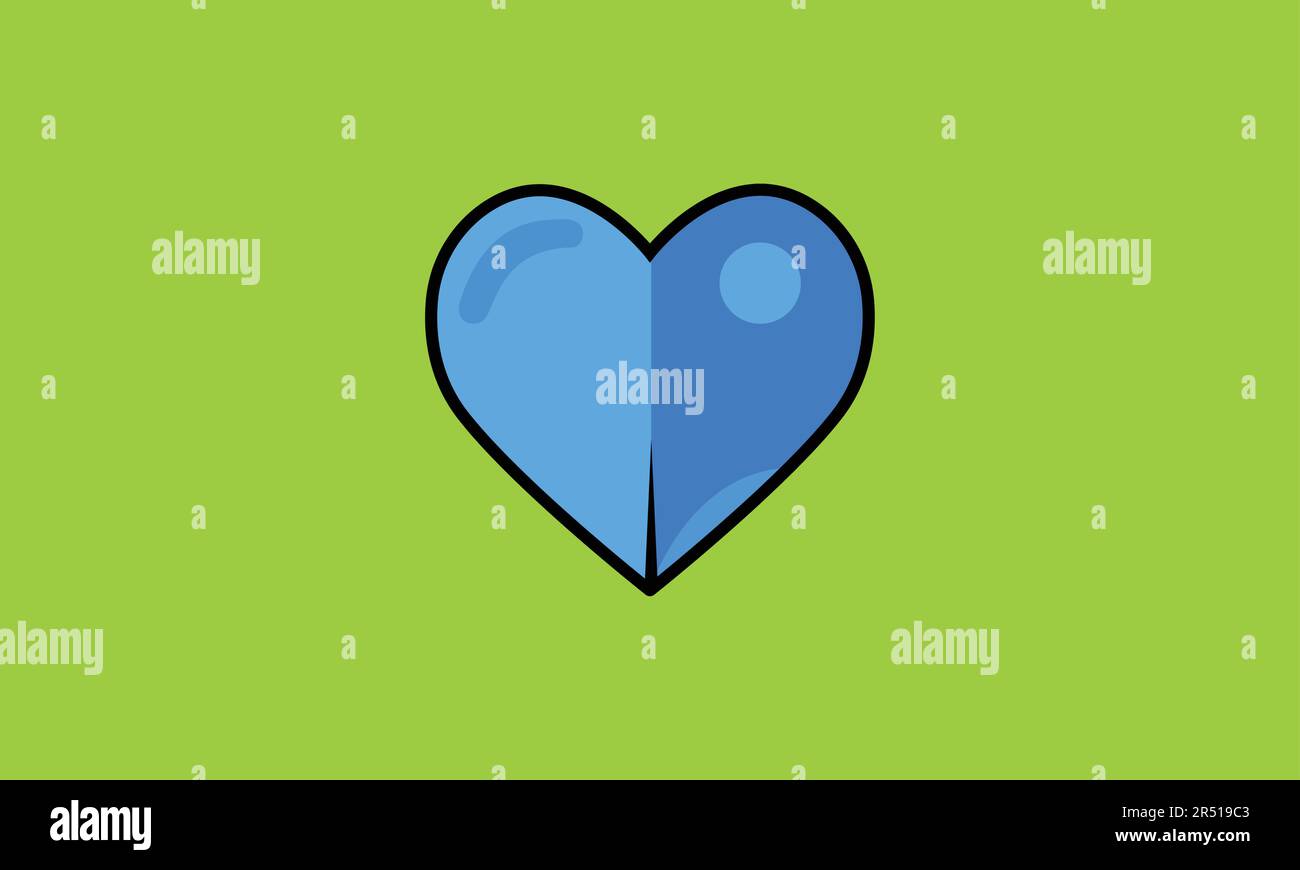 Blue heart Stock Vector Images - Alamy
