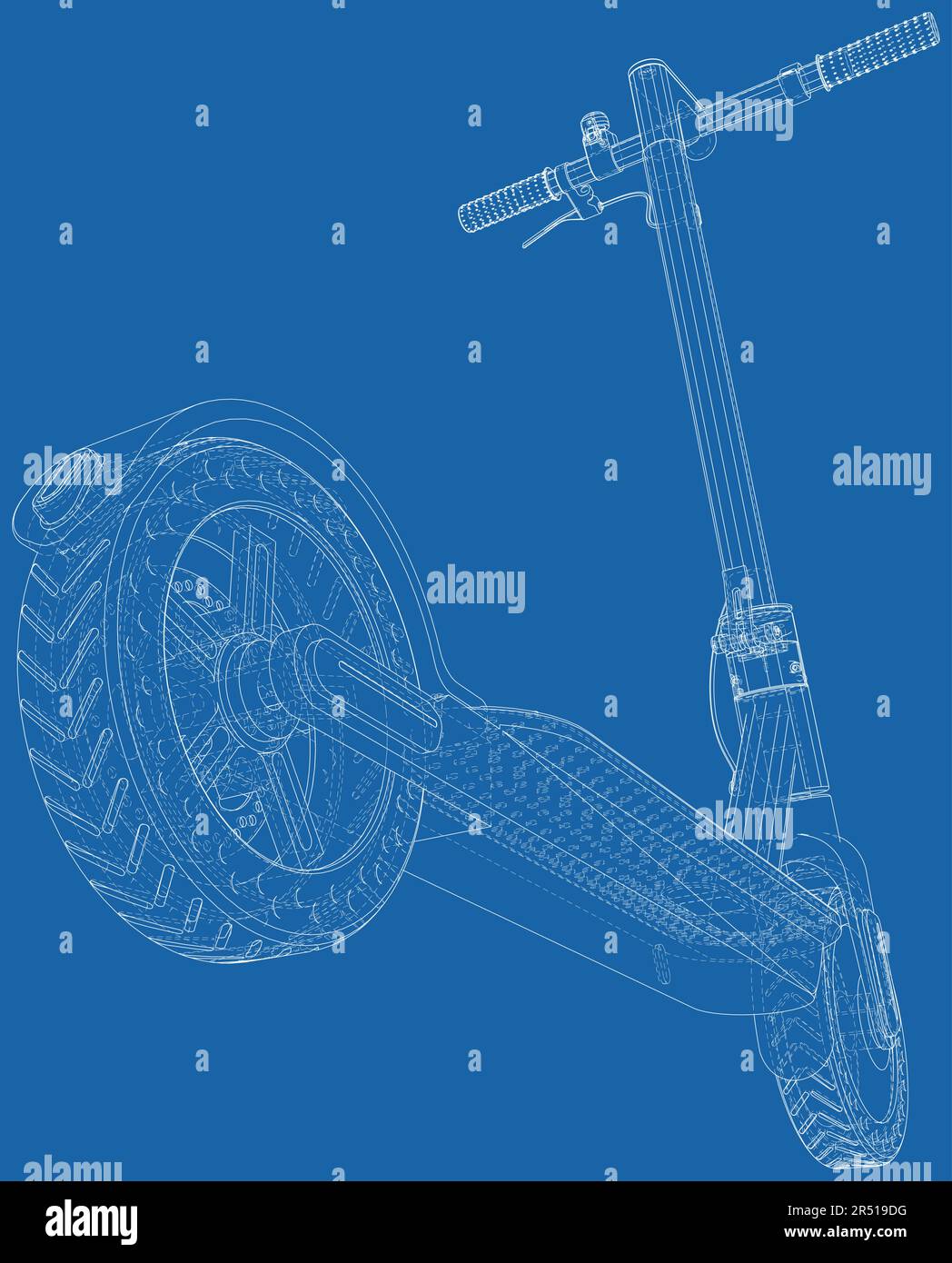 Vector Illustration of Scooter. The layers of visible and invisible ...