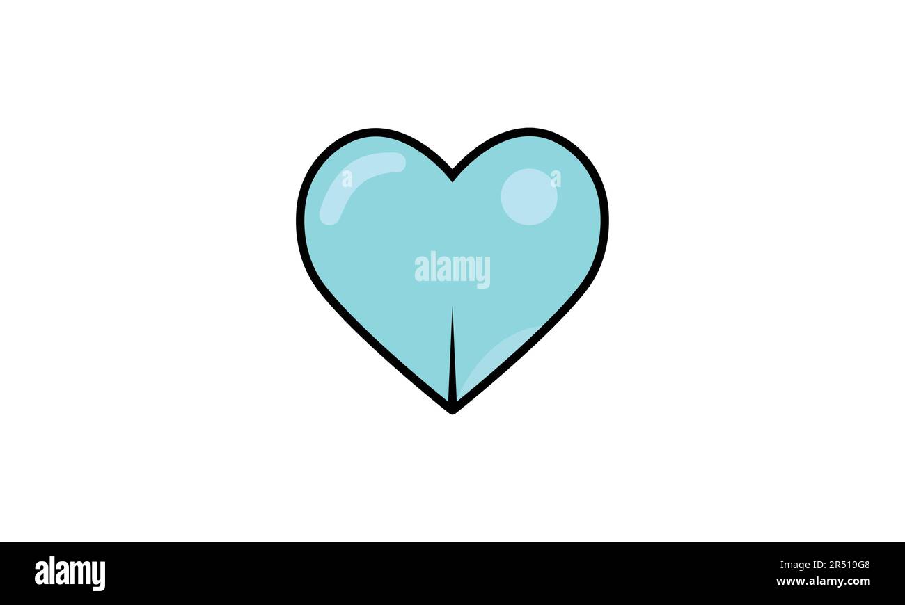 Cyan heart hi-res stock photography and images - Alamy