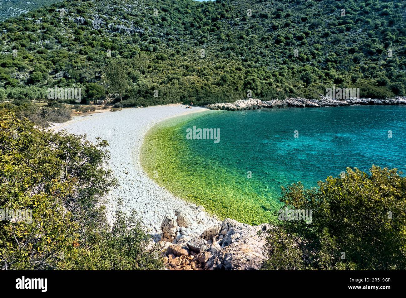 Beautiful pristine Cakil Beach on the Lycian Way, Demre, Turkey Stock ...