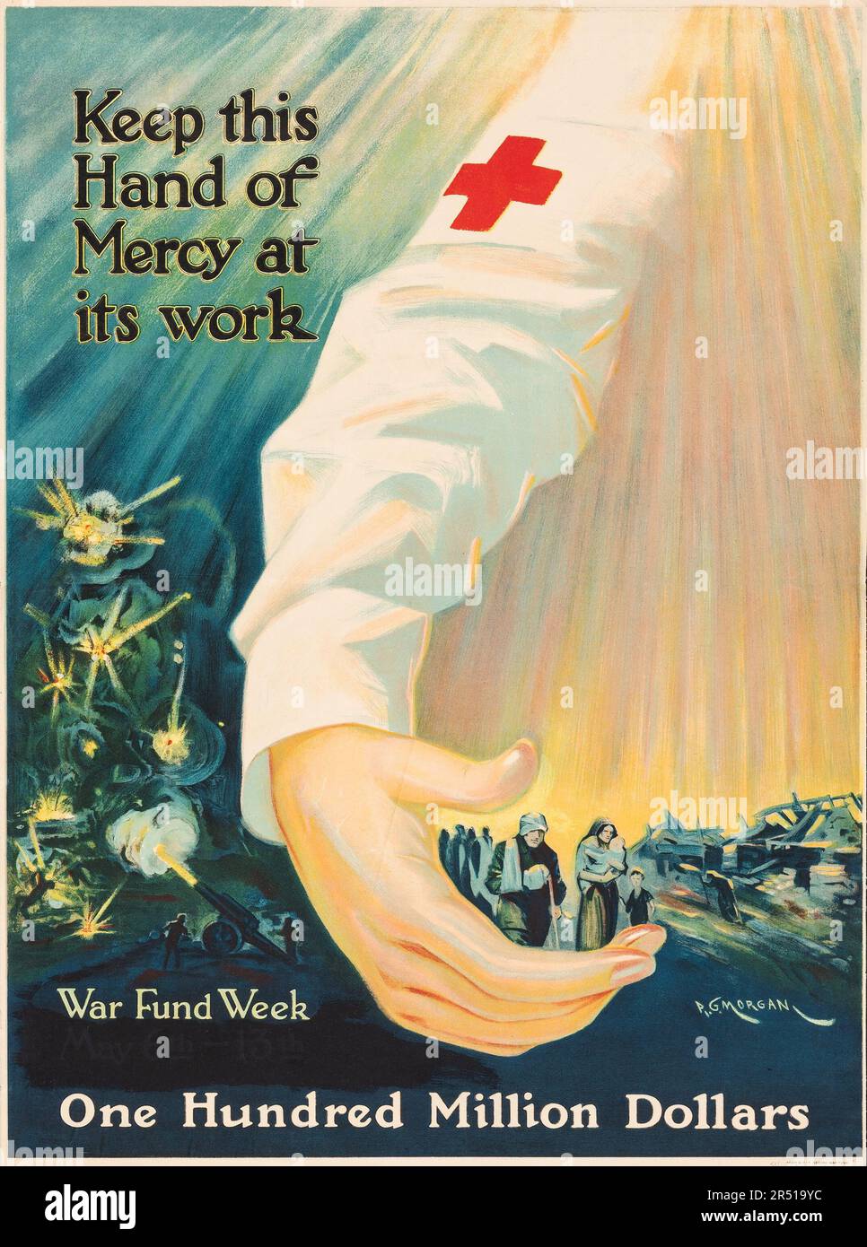 American World War I Propaganda (The Atlantis Press, 1917). Red Cross ...