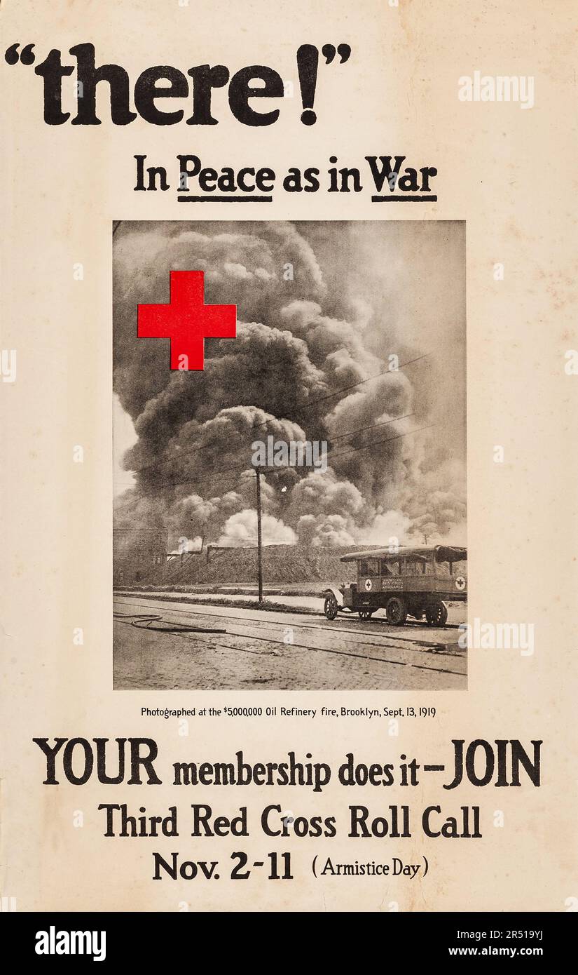American World War I Propaganda Poster (American Red Cross, 1919 ...