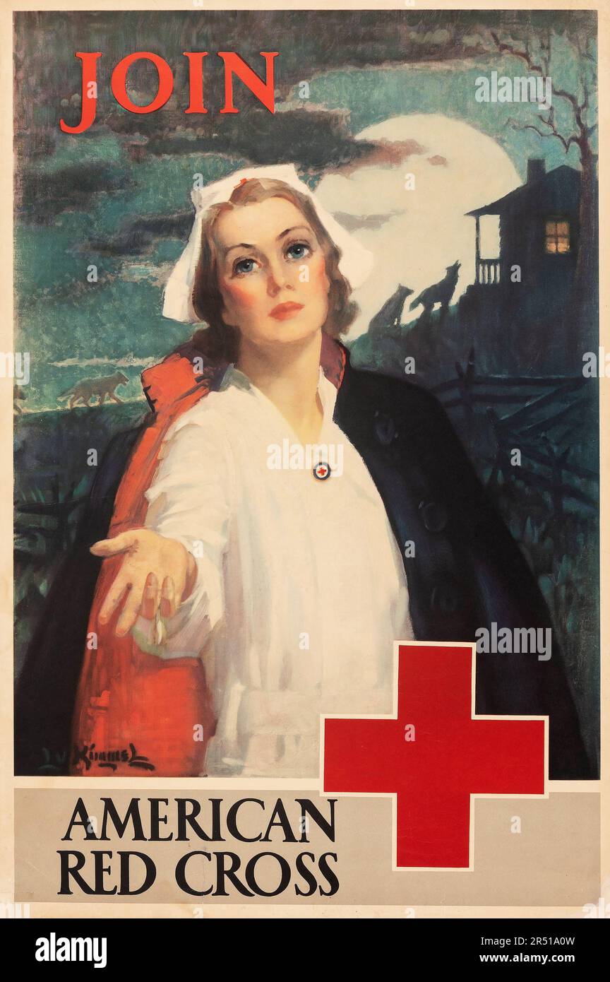 World War I Propaganda (American Red Cross, c. 1917). Recruitment ...