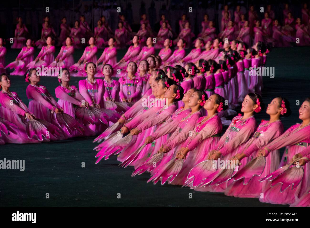 Arirang Mass games in Pyongyang, North Korea Stock Photo - Alamy
