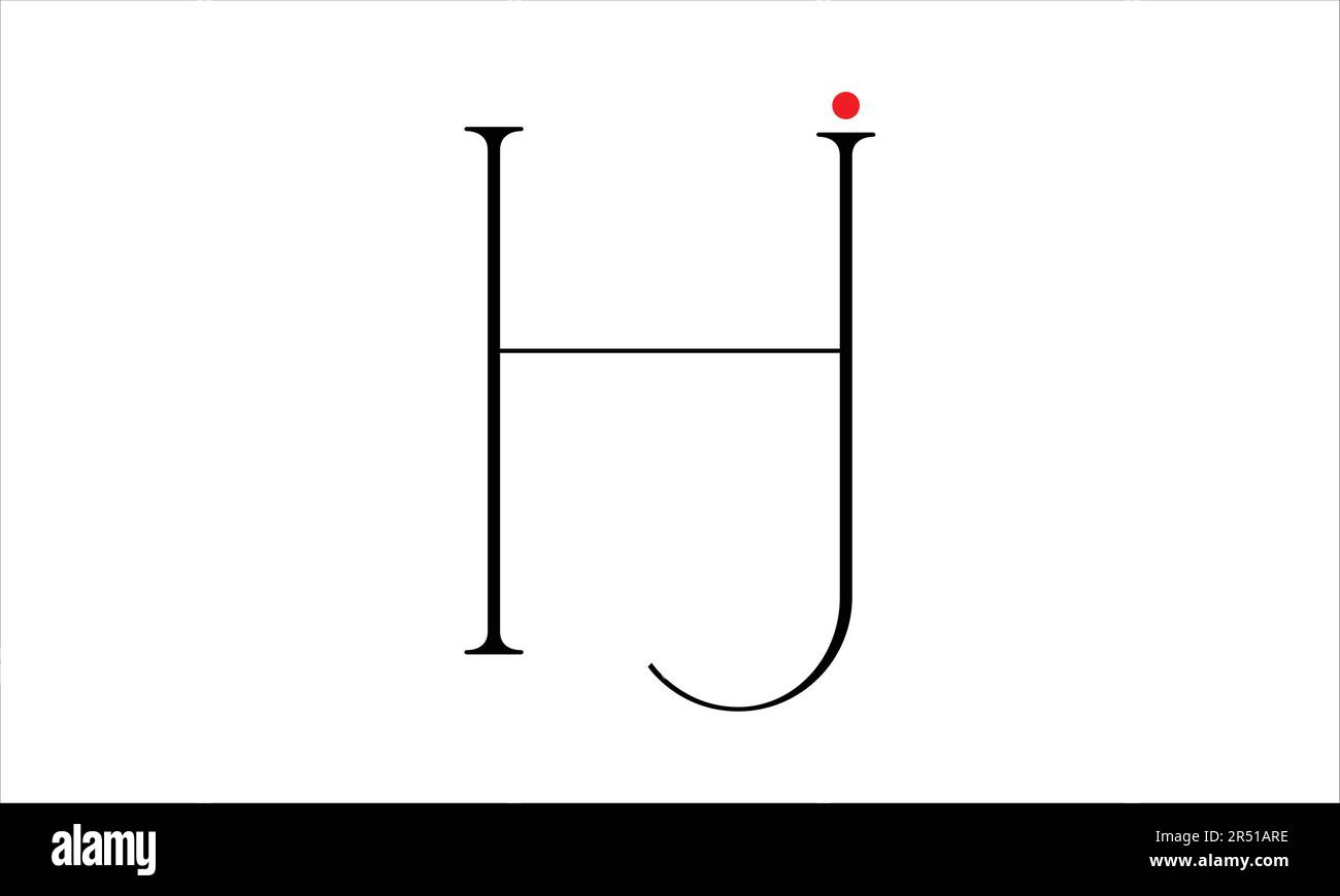 Letter hj vector vectors hi-res stock photography and images - Alamy