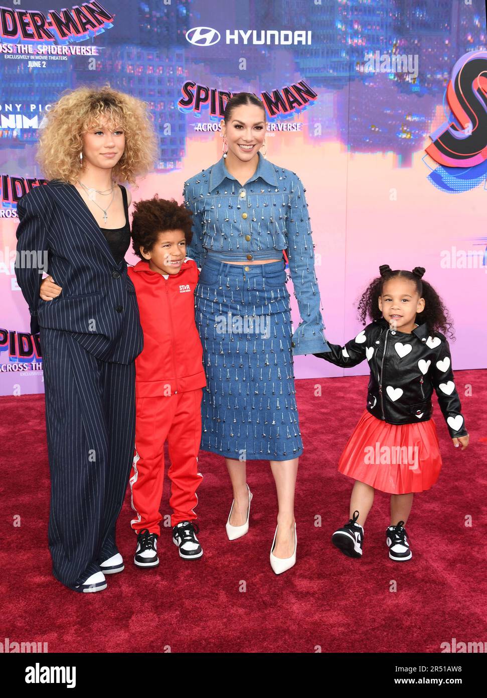 LOS ANGELES, CA - MAY 30: (L-R) Weslie Boss, Maddox Boss, Allison ...