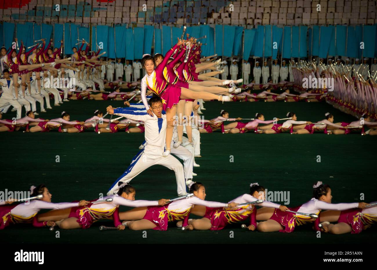 Arirang Mass games in Pyongyang, North Korea Stock Photo - Alamy