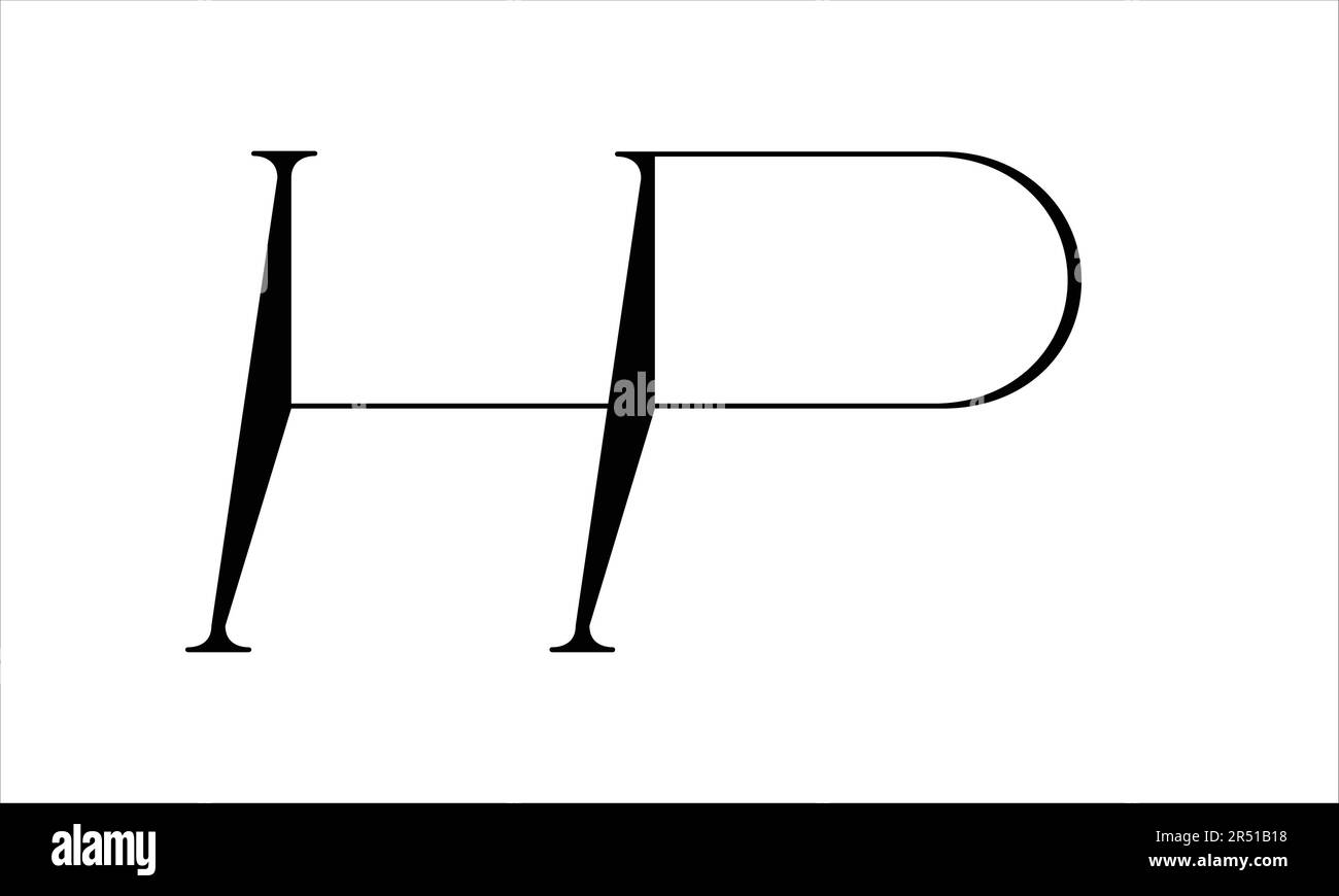 Hp logo design vector vectors hi-res stock photography and images - Alamy