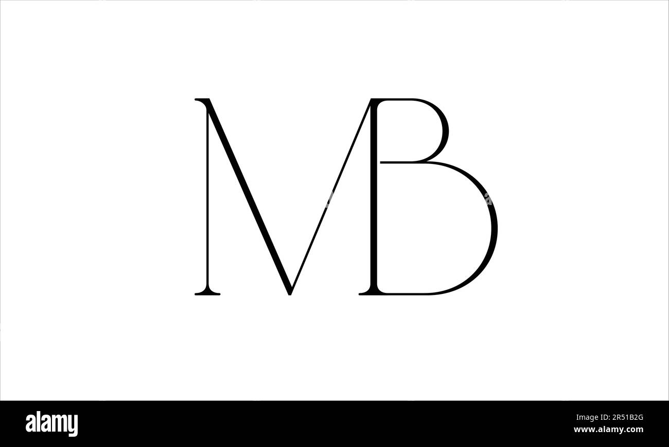 MB BM M B Initial Letter Vector Logo Design Stock Vector Image & Art ...